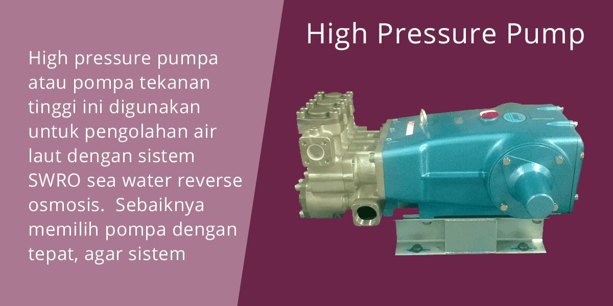 High Pressure Pump Untuk Reverse Osmosis Air Laut